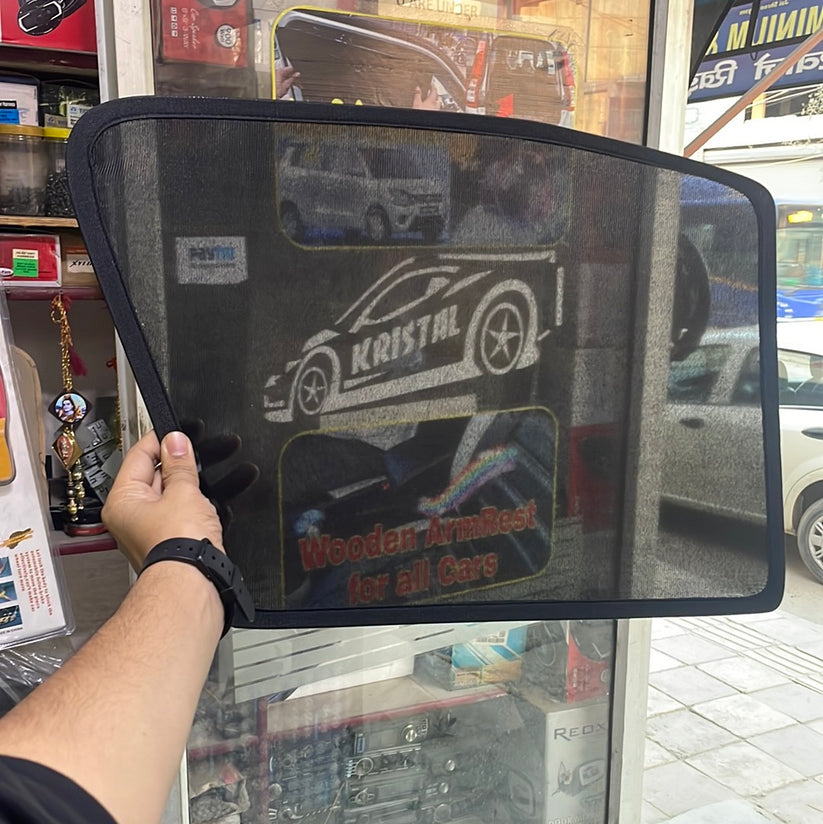 Old Brezza fix half curtains black set of 4 – Kristal Cars